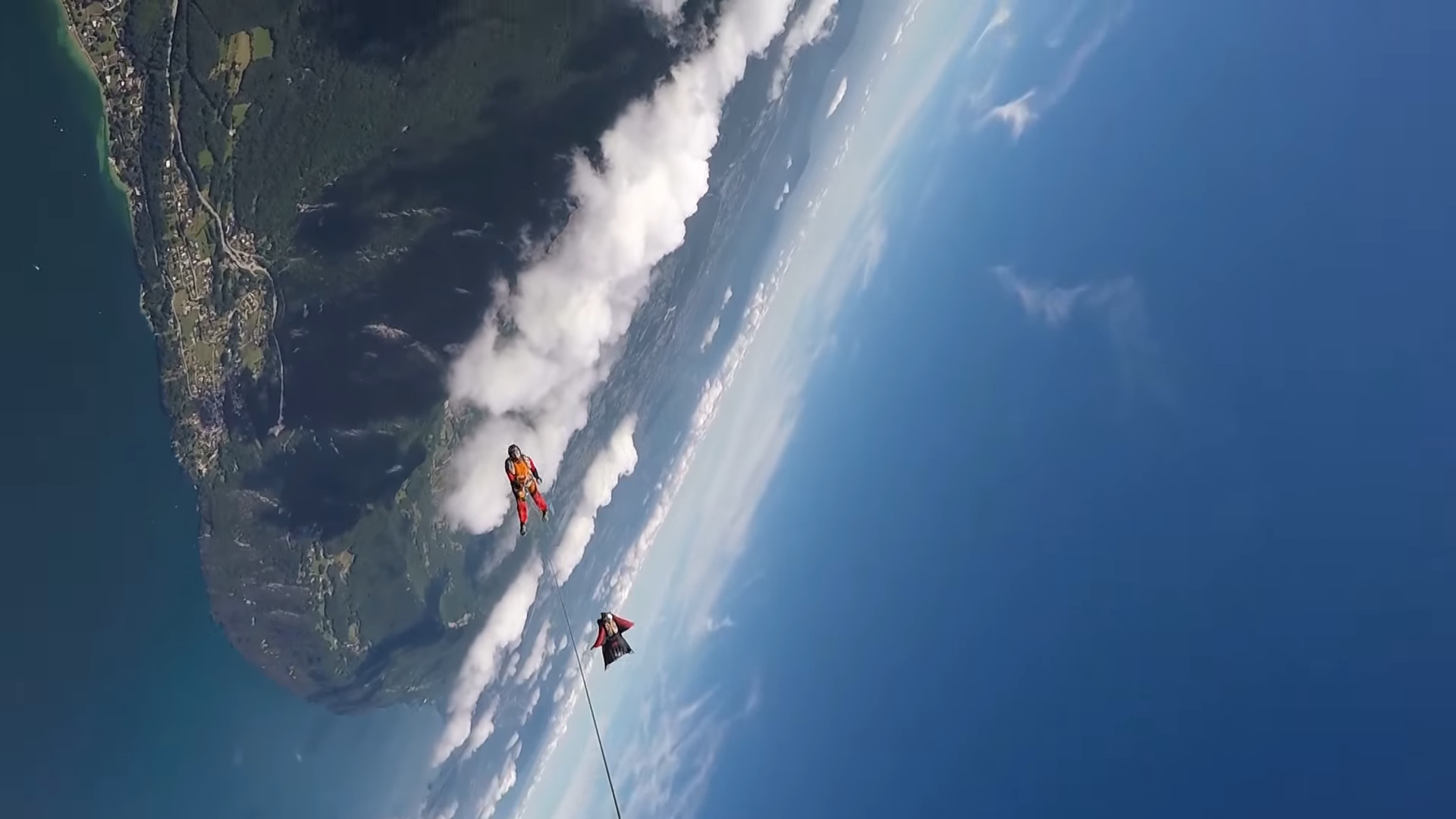 Amazing Wingsuit Rope Swing | skyxtreme.tv